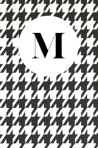 M: Cute Monogram Letter "M" Notebook Personalized Name Lined Journal ...