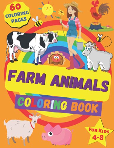 Farm Animals colouring Book: Farm Animals colouring Pages For kids ...