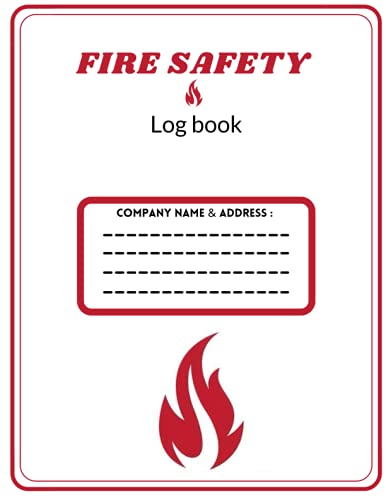 Fire Safety Log Book A4: red cover | Fire Alarm Testing Log Book | Fire ...
