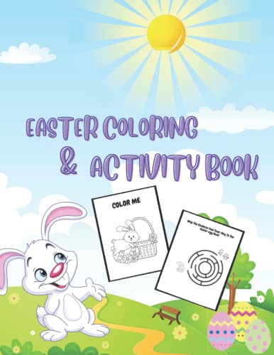 Easter Coloring & Activity Book: Includes Mazes, Word Search, Drawing ...