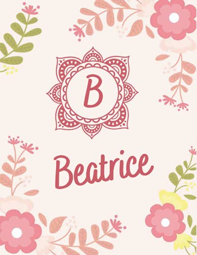 Beatrice: Cute Personalized Name Beatrice Diary & Journal Initial ...