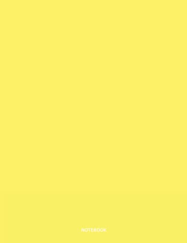 Notebook: Matte Lemon Cover - Unlined White Paper - 100 Pages - 8.5 x ...