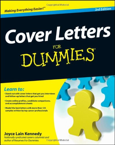 Cover Letters For Dummies by Kennedy | Goodreads