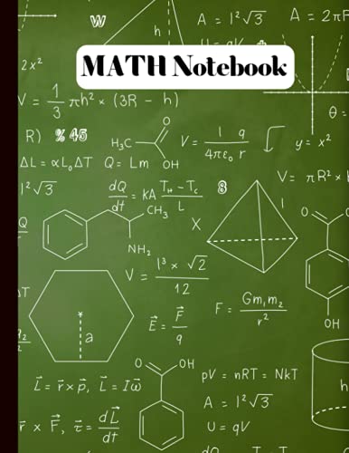 Math Notebook: Uncommon Grid Paper With Large Quad Ruled 4x4 Graph ...