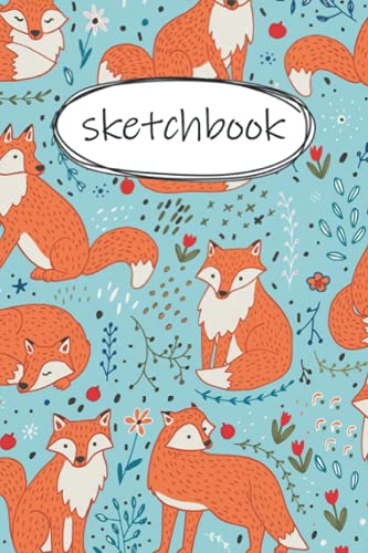 Sketch Book: Cute Fox Gifts sketchbook For Drawing Sketching Doodling ...