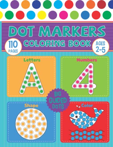 Dot Marker Coloring Book For Toddlers, Preschool, Kindergarten, Girls ...