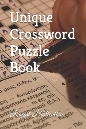 Unique Crossword Puzzle Book by Royal Publication | Goodreads
