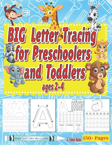 BIG Letter Tracing for Preschoolers and Toddlers ages 2-4: My First ...