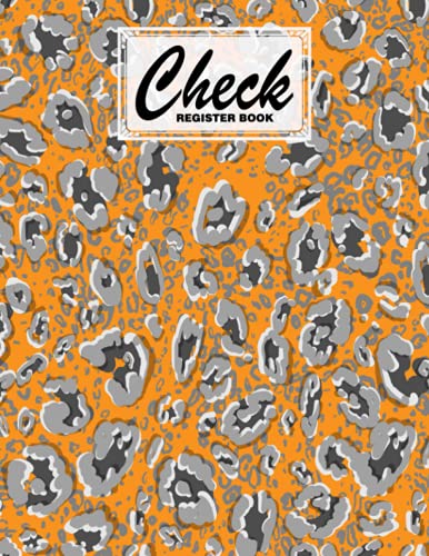Check Register Book: Check Register Book Leopard Print Cover, A Book to ...
