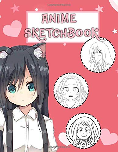 Anime Girl Sketch book: Anime Drawing Book ,Sketchbook For Otakus ...