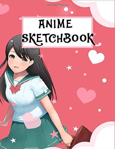 Anime Girl Sketchbook: Anime Drawing Book ,100 Large High Quality ...