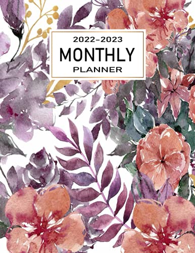 2022-2023 Monthly Planner: 2 year Calendar Monthly Planner | January ...