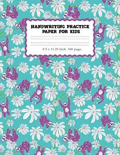 Hand writing Practice Paper For Kids: blank handwriting practice paper ...