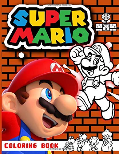 Super Mario Coloring Book: Super Mario Bros Coloring Books For Adult ...
