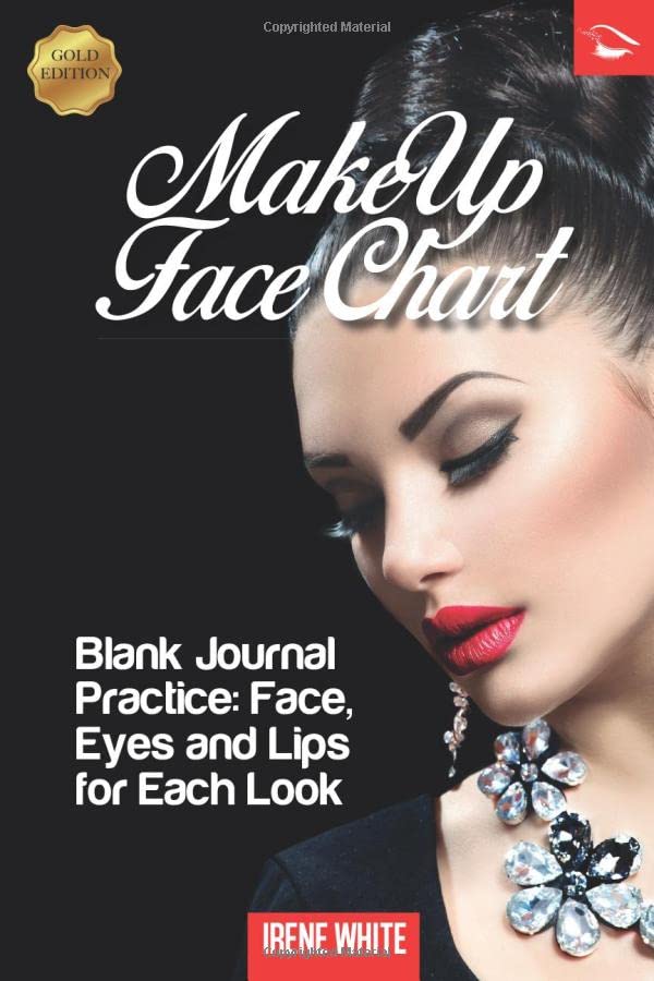 MAKEUP FACE CHART: Black Journal Practice: Face, Eyes and Lips for Each Lock by Irene White ...