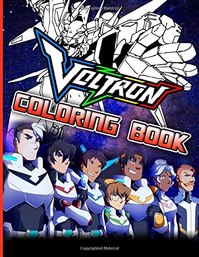 Voltron Coloring Book: Voltron Stress Relief Adults Coloring Books ...