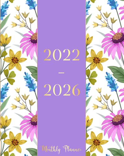 2022-2026 Monthly Planner: Five Years Monthly Planner Appointment ...