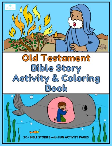 Old Testament Bible Story Activity & Coloring Book: 20+ Bible Stories ...
