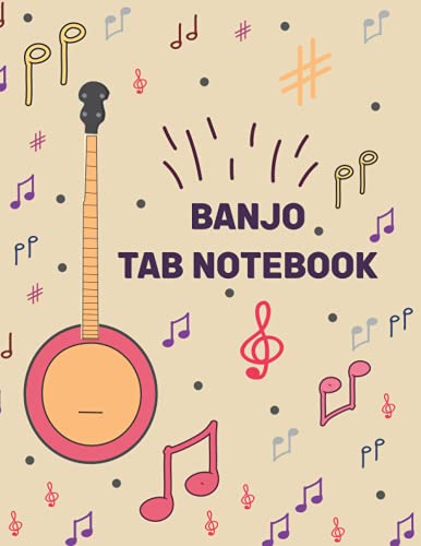 Banjo Tab Notebook: Blank Banjo Tablature Notebook - Tablature for ...