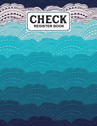 Check Register Book: Check Register Book Sea Waves Cover, A Book to ...