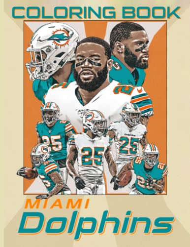 Miami Coloring Book: Designs Inspirational Dolphins Fantasy Books For ...