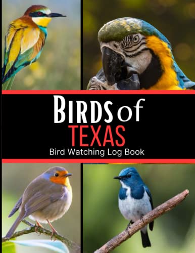 Birds of Texas: Bird Watching Log Book for Local Backyard Birders ...