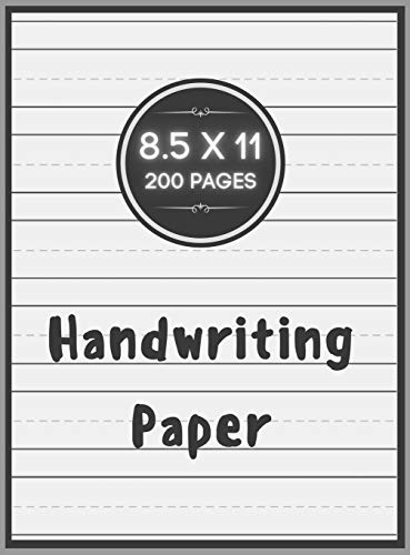 Handwriting Paper: 200 Writing Pages Blank Dotted Midline Hardcover by ...