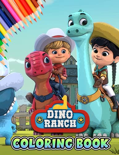 Dino Ranch Coloring Book: A Cool Coloring Book With Many Illustrations ...