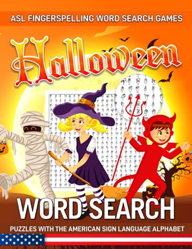 ASL Fingerspelling Word Search Games: Large Print Brain Games Workbook ...