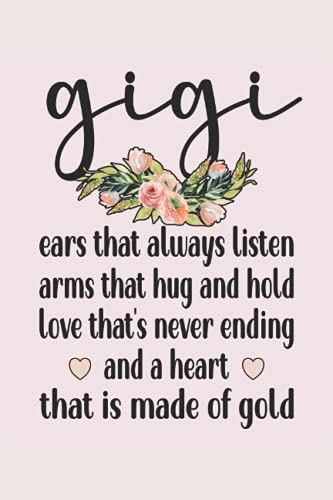 Gigi Definition Lined Notebook: Cute Gigi Grandma Appreciation Journal ...