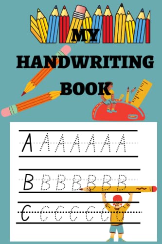 BLUE HANDWRITING BOOK: Perfect gift for children, teens, practicing ...