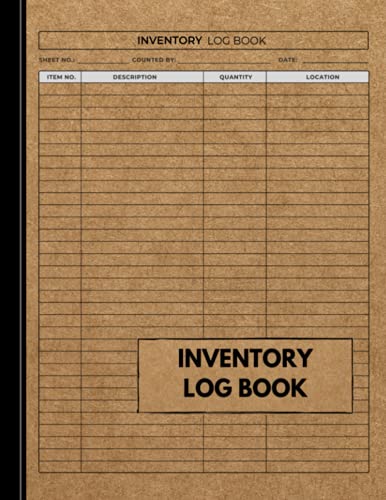 Inventory Log Book: Inventory Book for Small Business | Ledger and ...