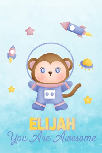 Elijah You Are Awesome Monkey Composition Notebook: Monkey Lovers Blank ...