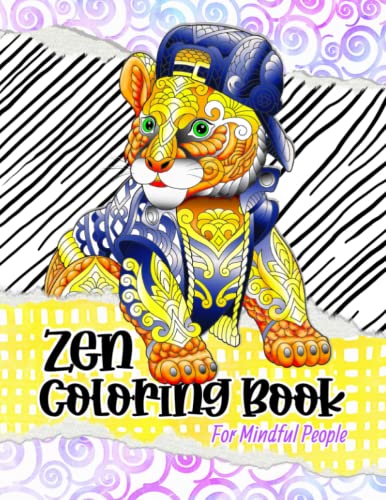 Zen Coloring Book for Mindful People: Stress Relieving Patterns For ...