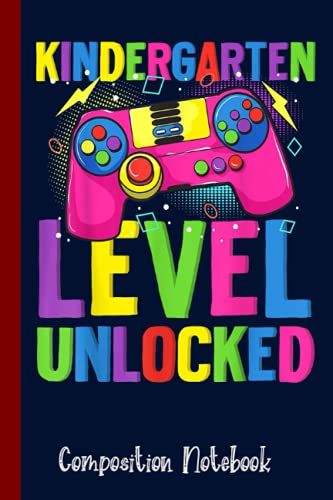 Level Kindergarten Unlocked Back To School Game Quad Ruled Notebook ...