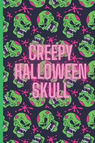 Creepy Halloween Skull: composition Notebook with a spooky interior for ...