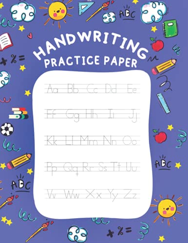 Handwriting Practice Paper: Alphabet Handwriting practice paper For ...