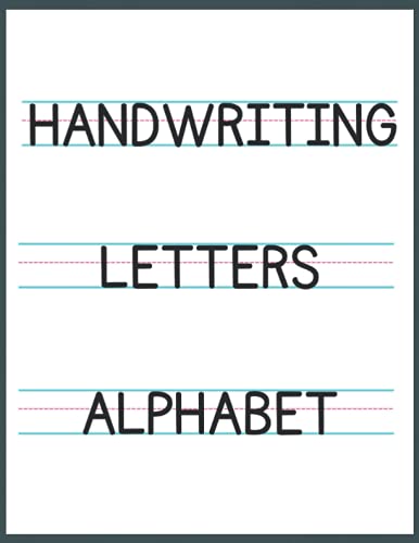 Handwriting letters alphabet: Workbook for Preschool, Kindergarten, and ...