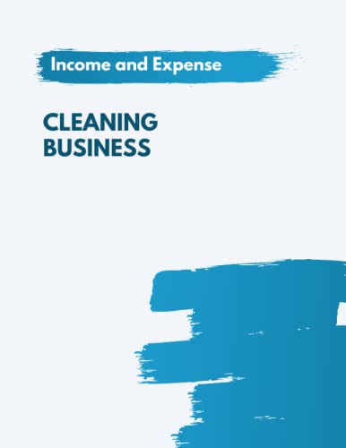 Cleaning Business Income and Expense Ledger Book: Simple Accounting ...