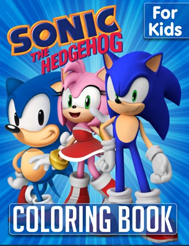 Sonic the Hedgehog Coloring Book: 75+ UNIQUE Sonic Coloring Book for ...