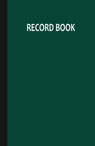 Record Book: College Ruled Record Keeping Notebook,150 Numbered Pages ...