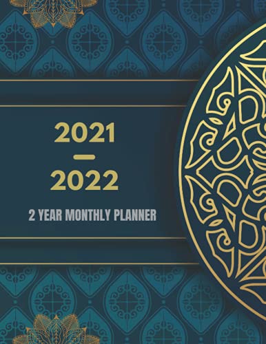2021-2022 Two Year Planner: 24 Months Calendar, 2 Year Appointment ...