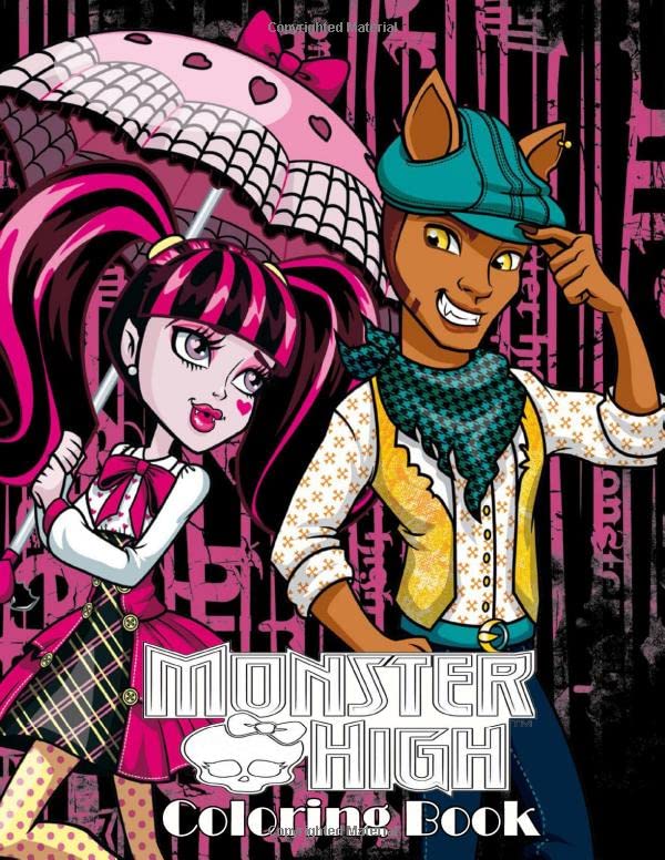 MONSTER HIGH Coloring Book: Great MONSTER HIGH Coloring Book for Kids ...