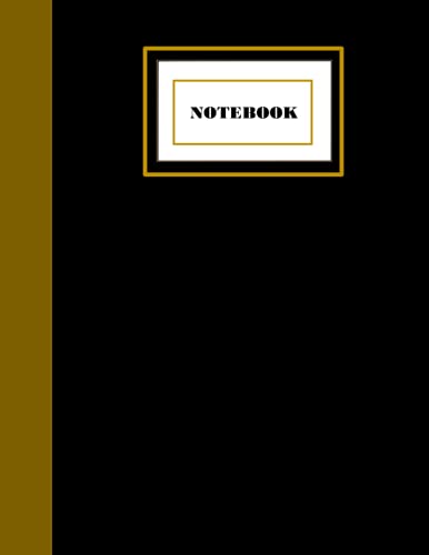 NOTEBOOK: The perfect notebook with a simple, classic single-color ...