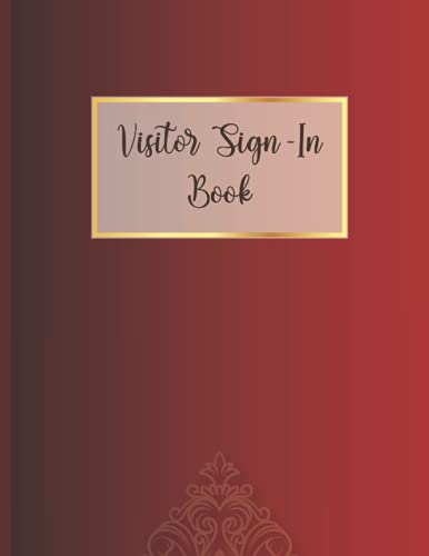 Visitor Sign-In Book: Visitors Signing In Register Book | Visitor Sign ...