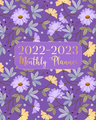 2022-2023 Monthly Planner: Large Two Year Monthly Planner To Do List ...