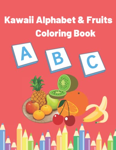 Alphabet Learning With Coloring Book For Kids Alphabet, Fruits, Numbers ...