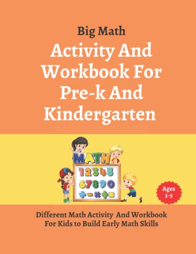Big Math Activity And Workbook for Preschool And Kindergarten: Number ...