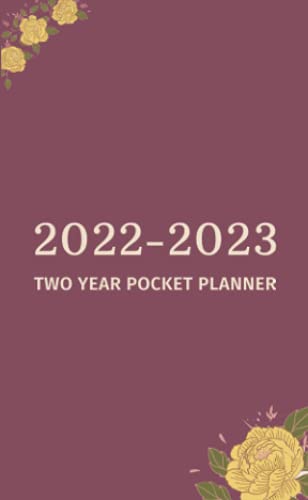 Two Year Pocket Planner 2022-2023: 24 Months Yearly Pocket Planner ...