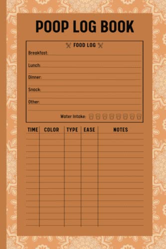 Poop Log Book: A Poop Tracker Journal for Adults with Food Intake Diary ...